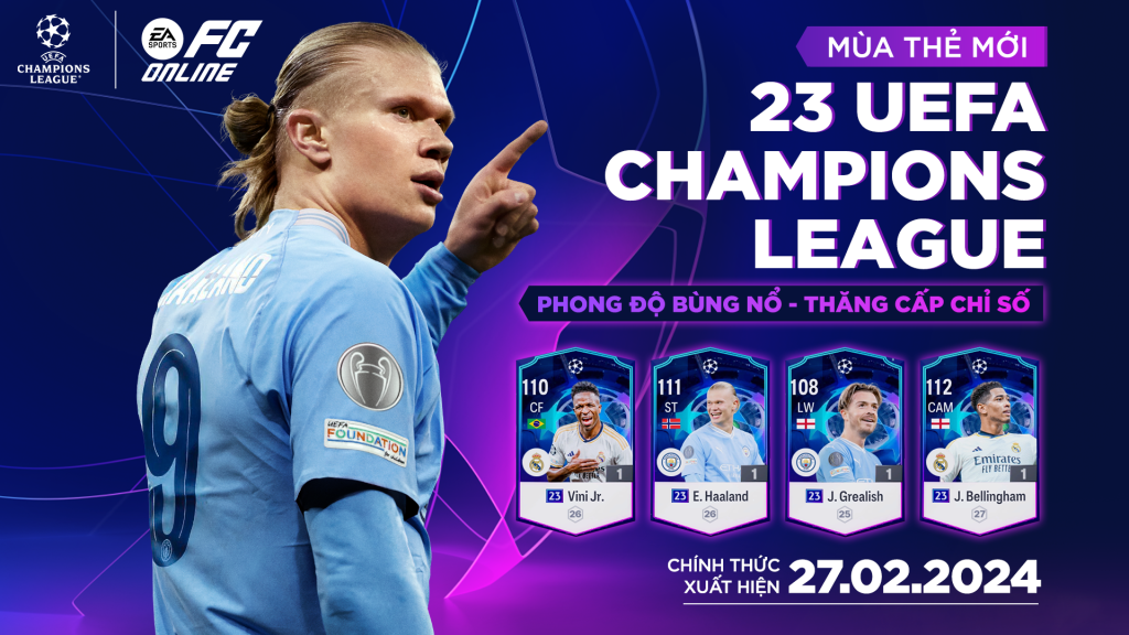WELCOME TO FC ONLINE – [Mùa Thẻ Mới] 23 UCL: Phong Độ Bùng Nổ – Gia Tăng Chỉ Số