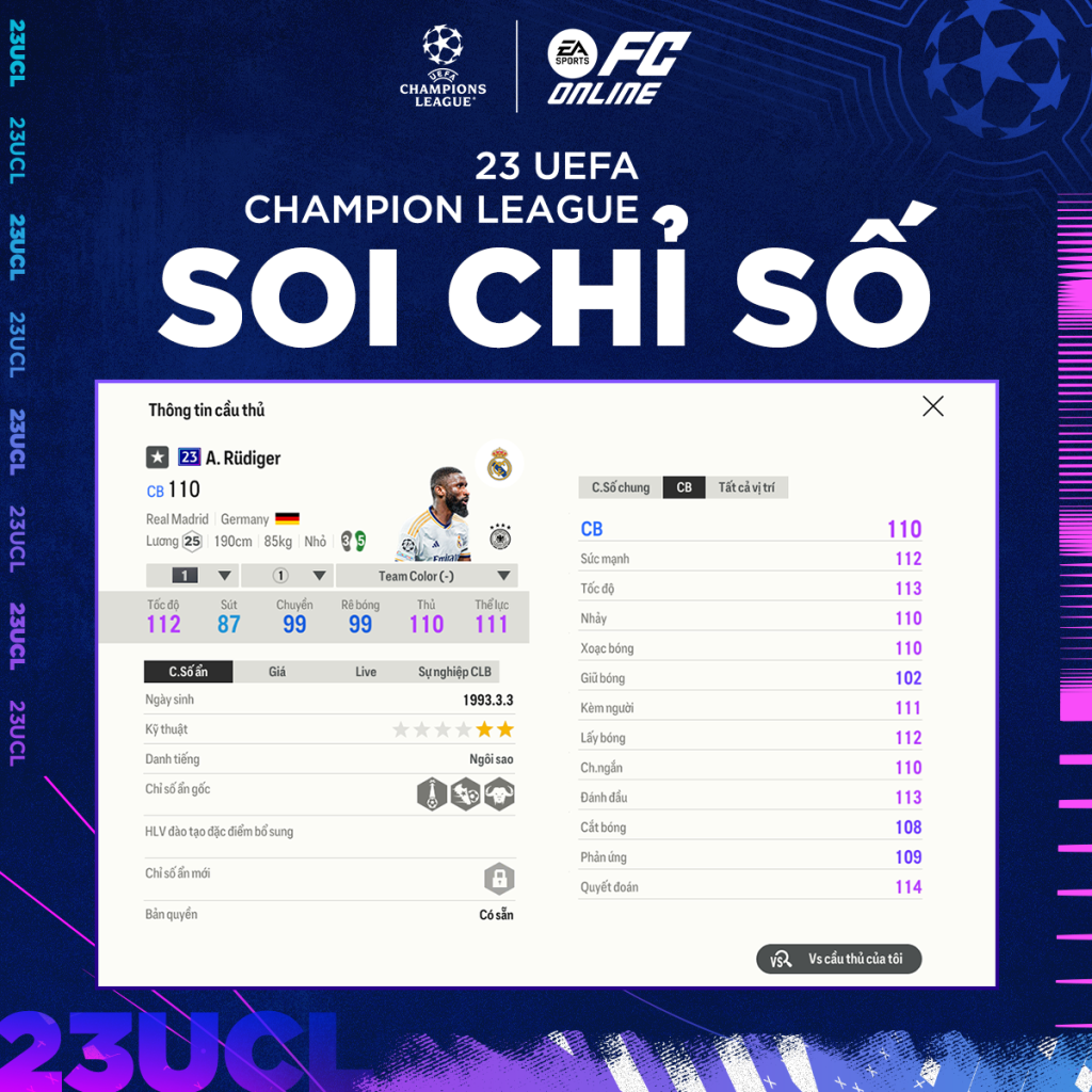 WELCOME TO FC ONLINE – [Mùa Thẻ Mới] 23 UCL: Phong Độ Bùng Nổ – Gia Tăng Chỉ Số