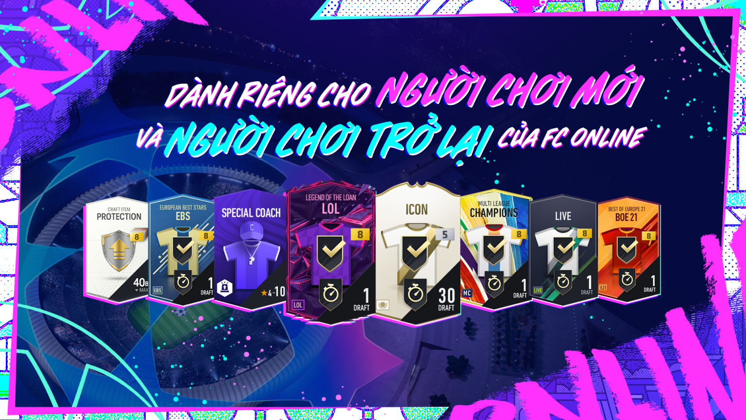 WELCOME TO FC ONLINE – [SỰ KIỆN MIỄN PHÍ] CUỒNG NHIỆT CHAMPIONS LEAGUE – VƯỢT KNOCKOUT, RINH ...