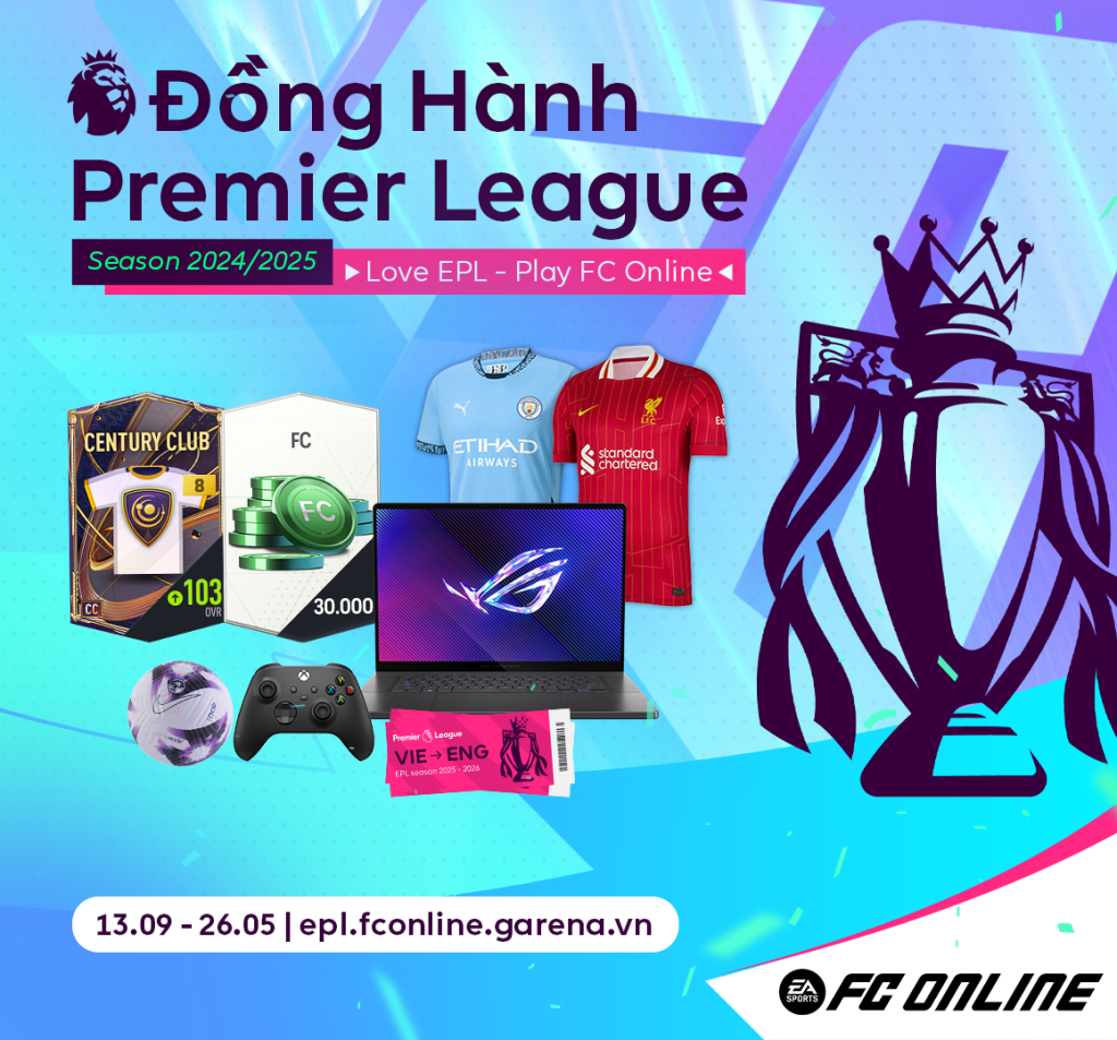 WELCOME TO FC ONLINE – [Sự Kiện Mới] Đồng Hành Premier League 24/25: Love Premier League – Play ...