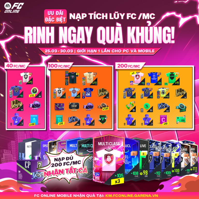 WELCOME TO FC ONLINE – [Nạp Tích Lũy FC/MC 25.03]: Cơ Hội Sở Hữu Ngay Loạt Sao Mới Nhất Mang Tên ...