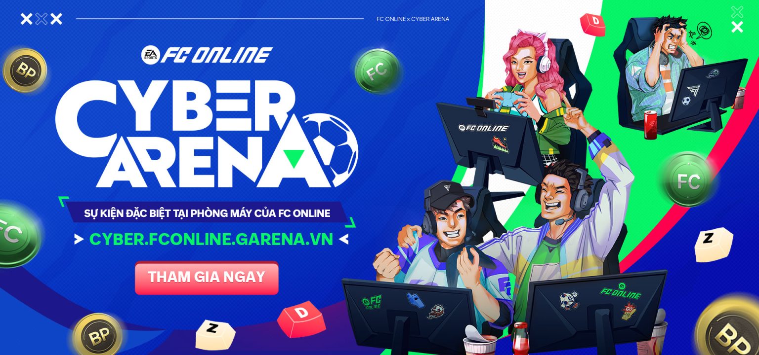 WELCOME TO FC ONLINE – [Cyber Arena] Sự Kiện Đặc Biệt Tại Phòng Máy Dành Cho Người Chơi FC Online