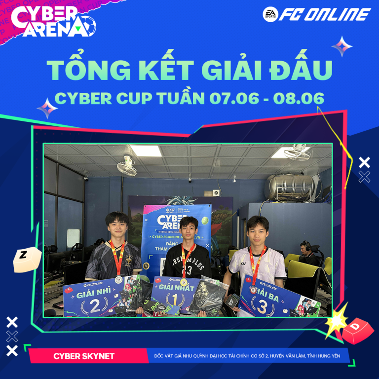 WELCOME TO FC ONLINE – TỔNG KẾT GIẢI ĐẤU CYBER CUP 07.06 VÀ 08.06